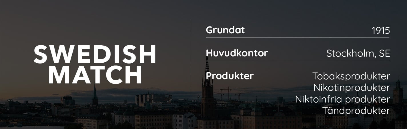 Swedish Match - Snustillverkare | Nettotobak.com